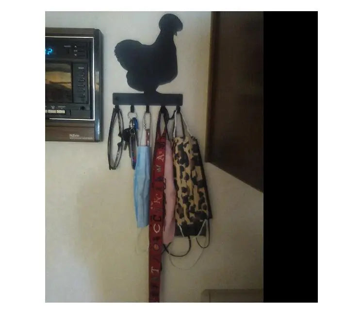 Silkie Chicken #1 Key Rack with 5 Hooks – NORTH STAR FARMS